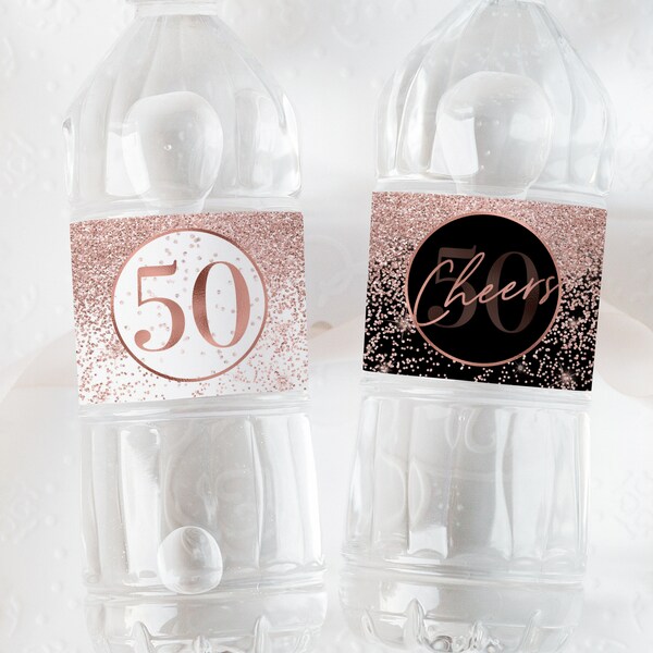 50th Birthday Labels - Etsy