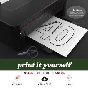 40th Work Anniversary Card Alternative | Employee Co-worker Boss ...