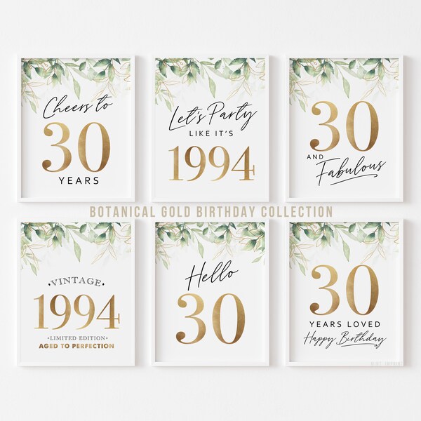 30th Birthday Decorations - Etsy
