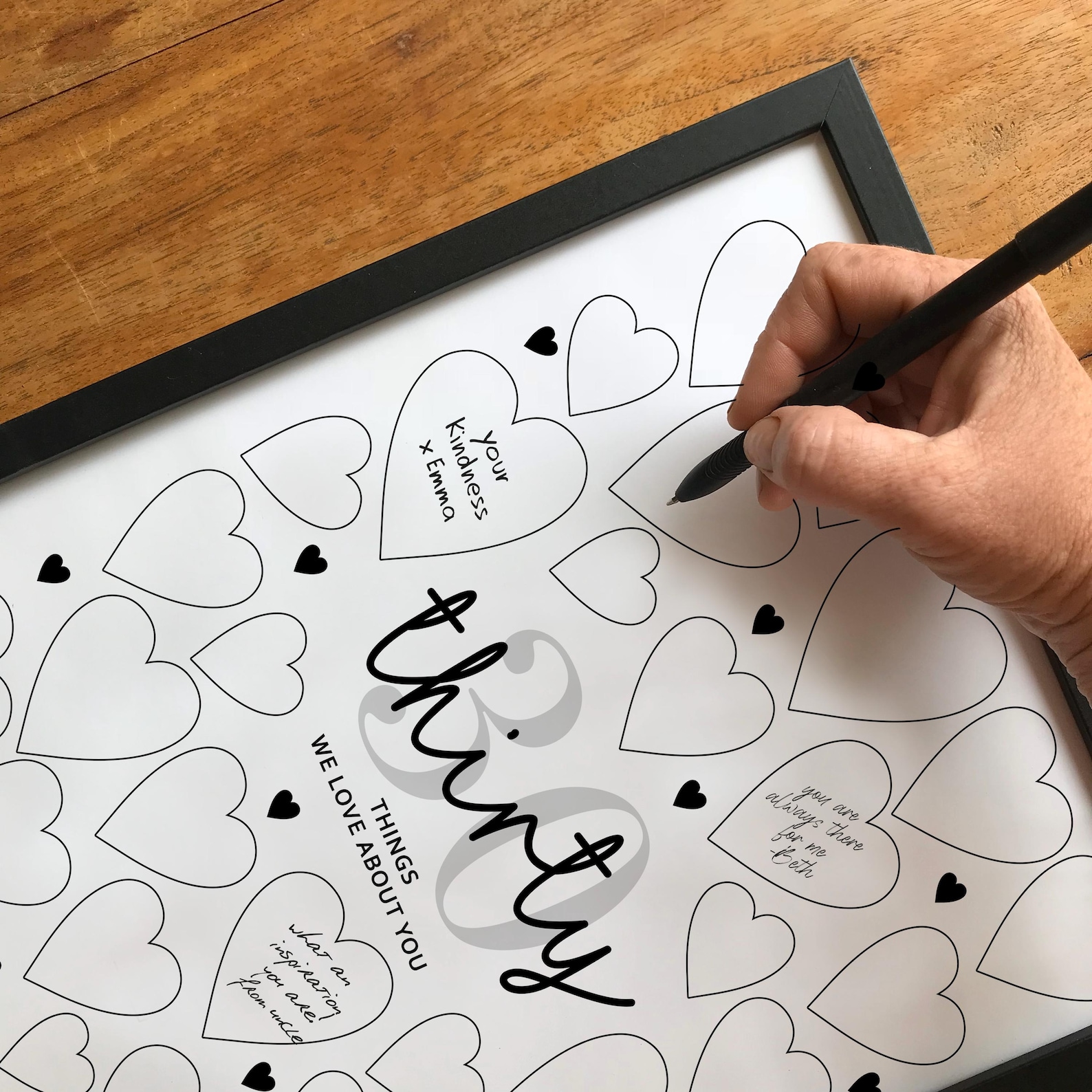 Thirty Things We Love About You Printable Sign in Board | 30th Birthday ...