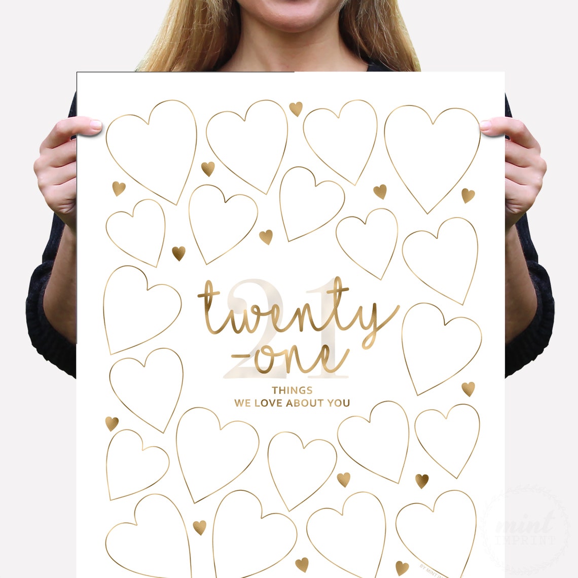 21 Things We Love About You Printable 21st Birthday Party - Etsy