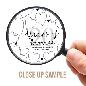 20th Work Anniversary Gift Card Alternative, 20 Years Employee Service ...