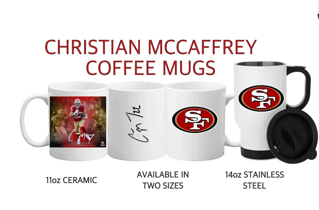 Autographed Christian Mccaffrey San Francisco 49er's 11 Oz Ceramic ...