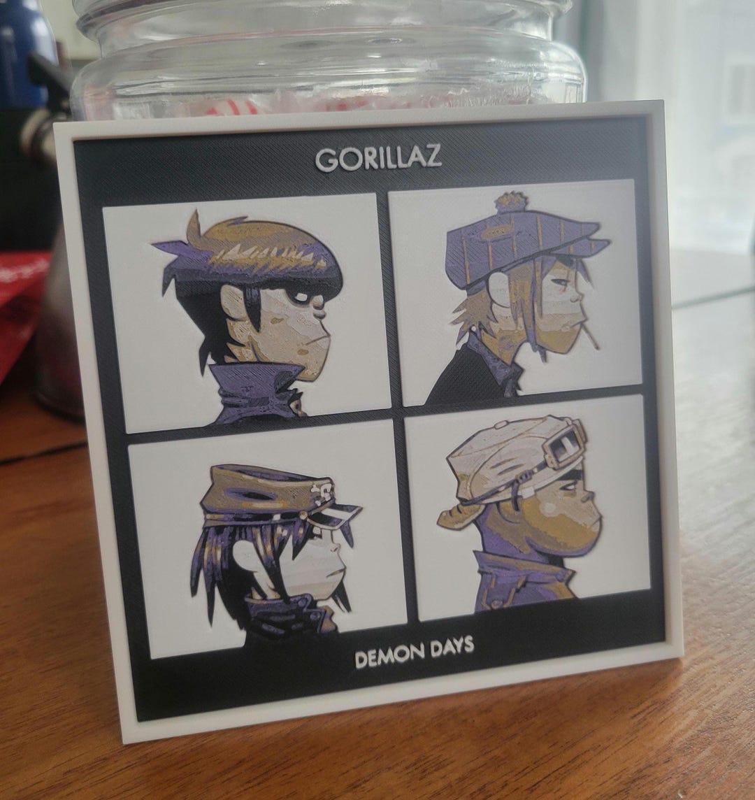 Gorillaz Demon Days Album Cover Wallart Panel 5.5" × 5.5" - Etsy