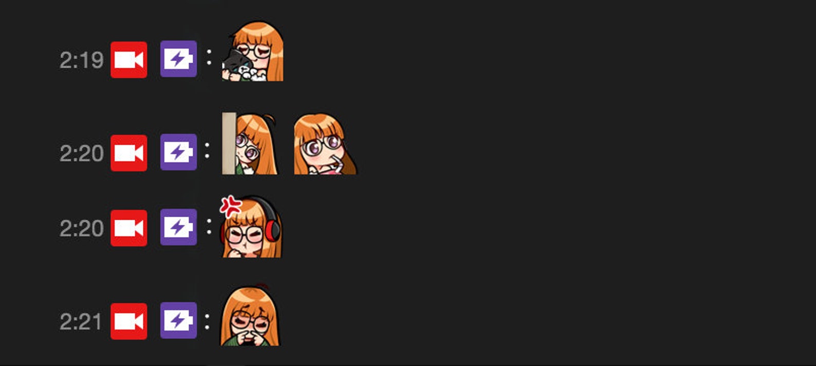 Emote pack / Futaba Sakura Emotes / Persona 5 emotes / Premade | Etsy