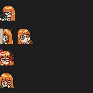 Emote pack / Futaba Sakura Emotes / Persona 5 emotes / Premade | Etsy