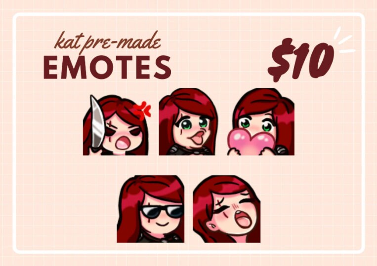 Emote pack / Katarina Emotes / League of legends emotes / | Etsy