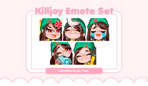 Set Killjoy Emote de Valorant para Twitch / Valorant Emotes / - Etsy México