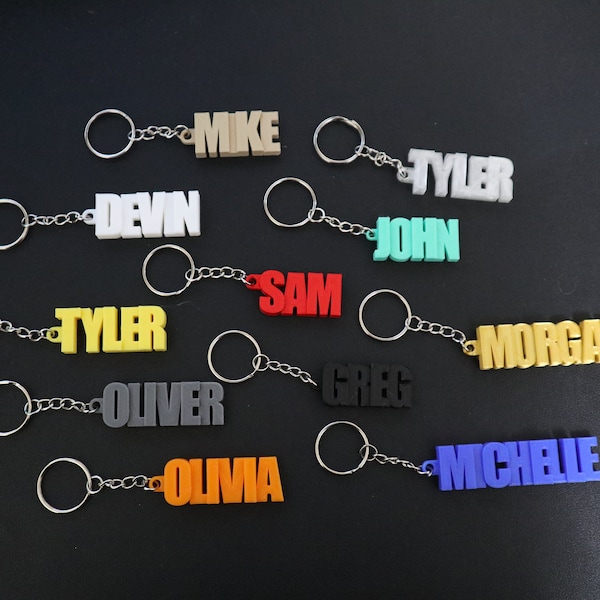 3d Printed Custom Keychain - Etsy