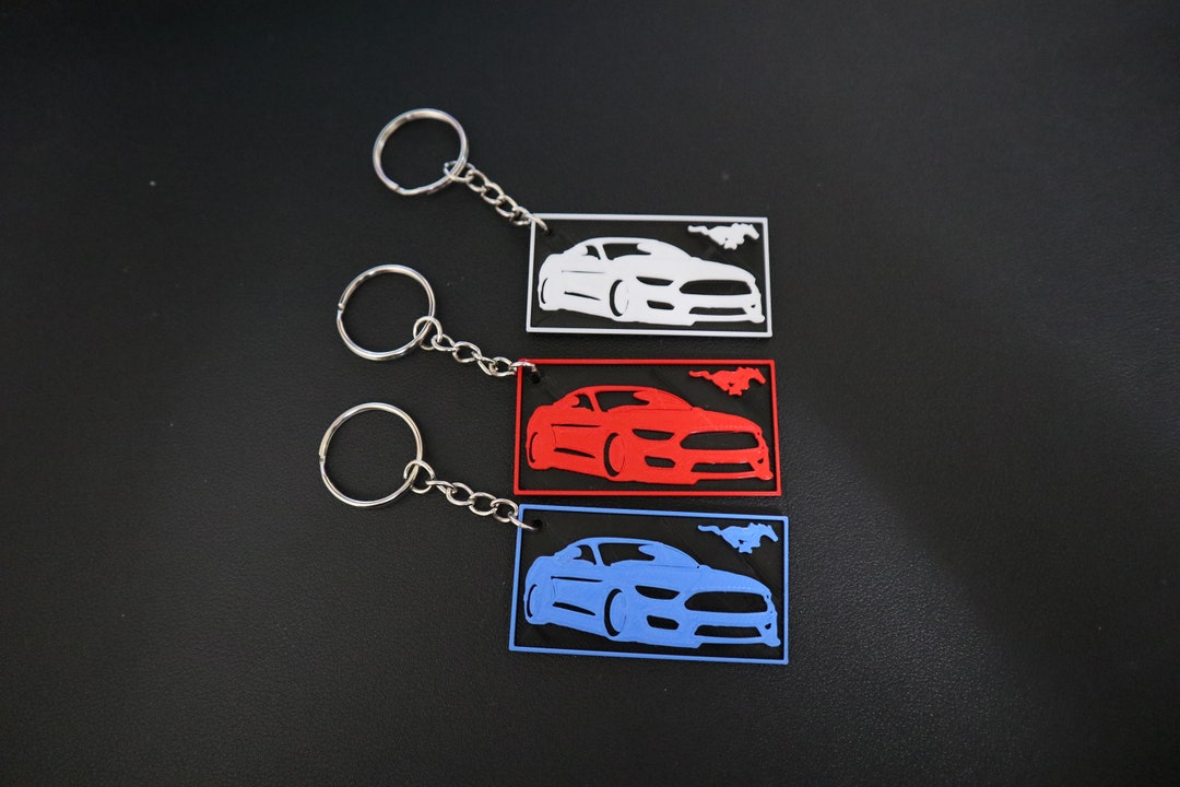 Ford Mustang Keychain - Ford Mustang Keyring - Mustang - Gifts for Him ...