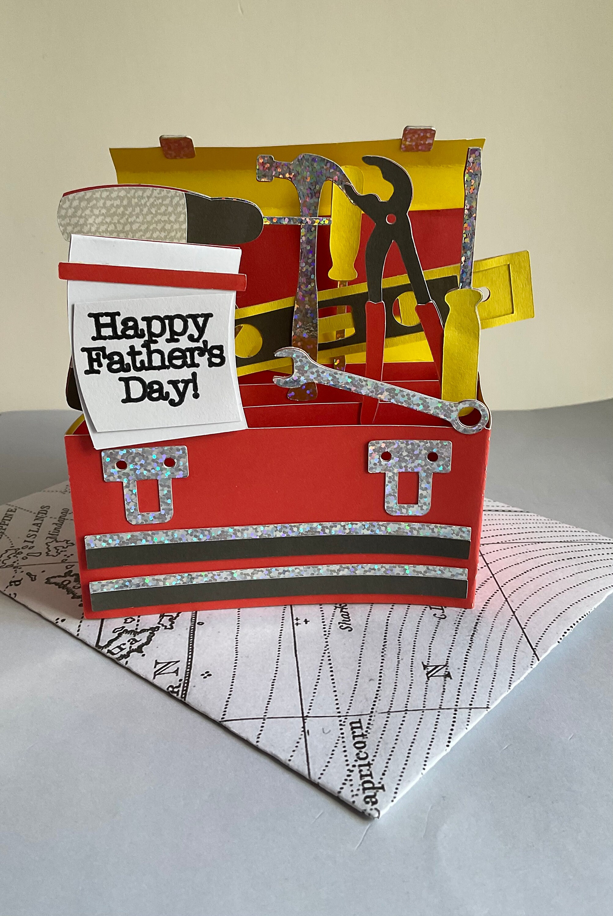 Tool Box Card Birthday Card DIY Dad Pop up Card - Etsy UK