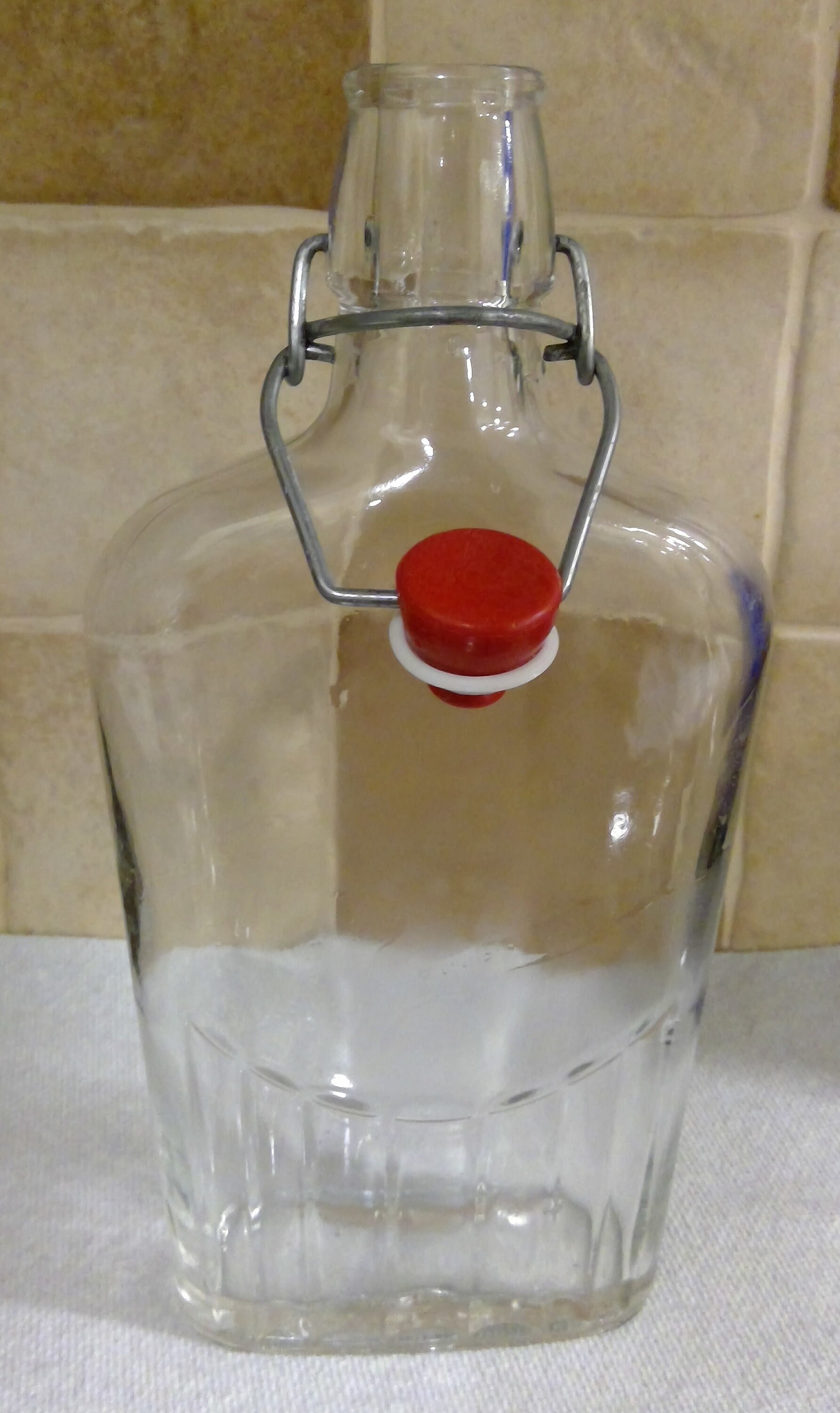 Clear Glass Syrup Bottle With Swing Top Flask Clear Glass - Etsy