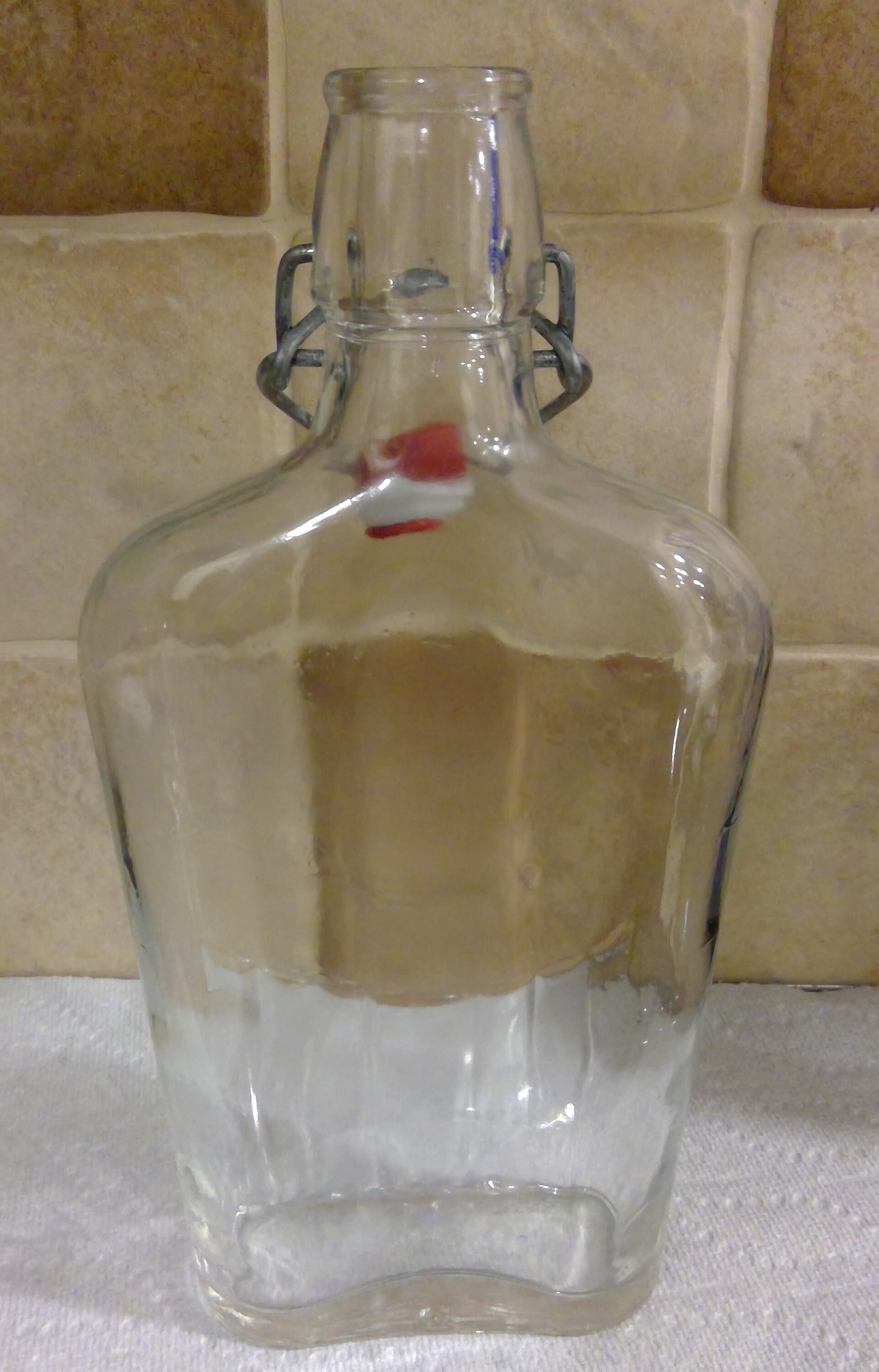 Clear Glass Syrup Bottle With Swing Top Flask Clear Glass - Etsy