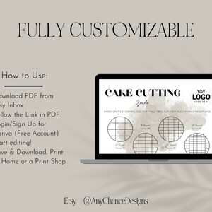Modern Luxe Cake Cutting Card Template Elevate Your Baking Business ...