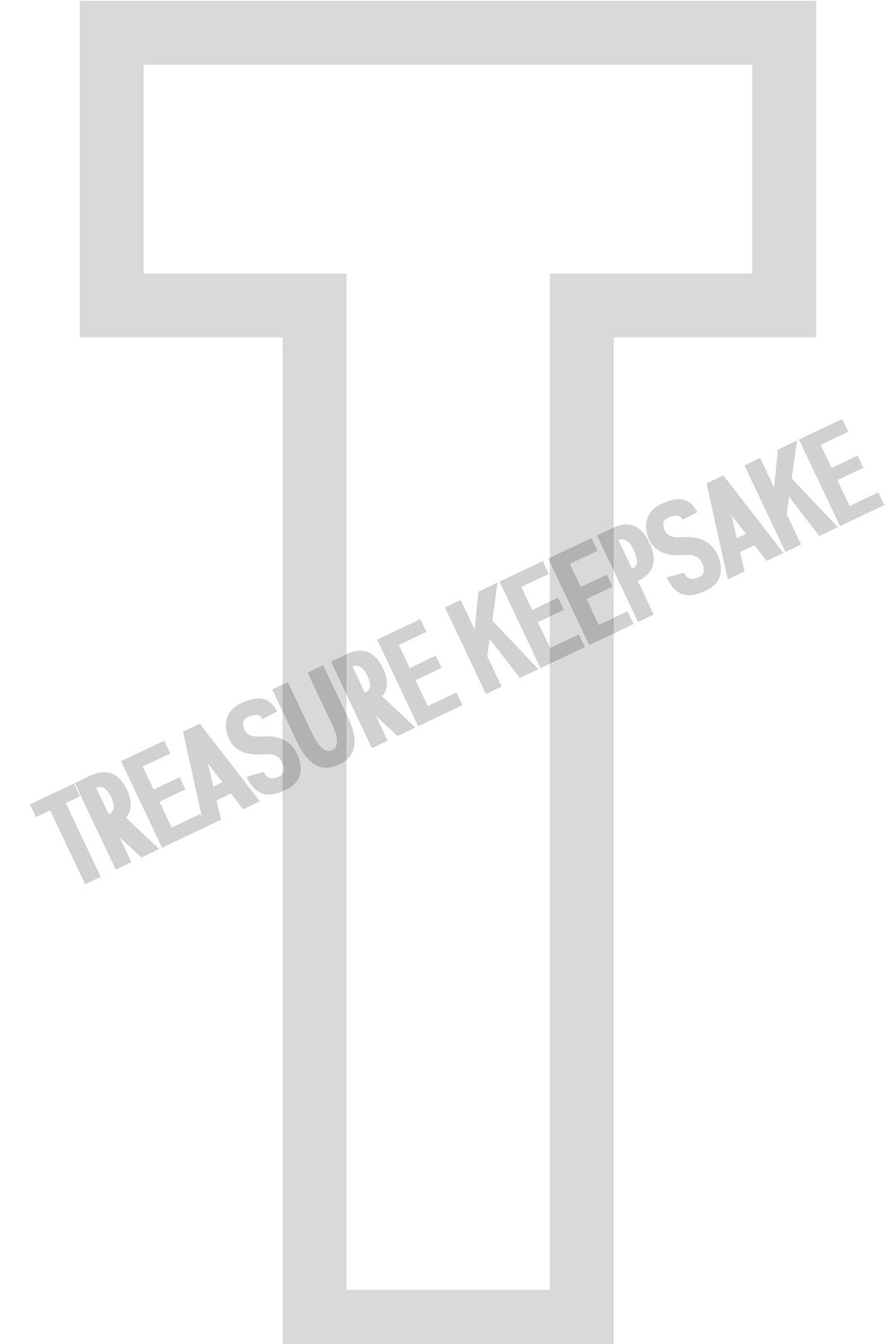 3ft | Letter T | Digital Download Template | PDF Files | Instant ...