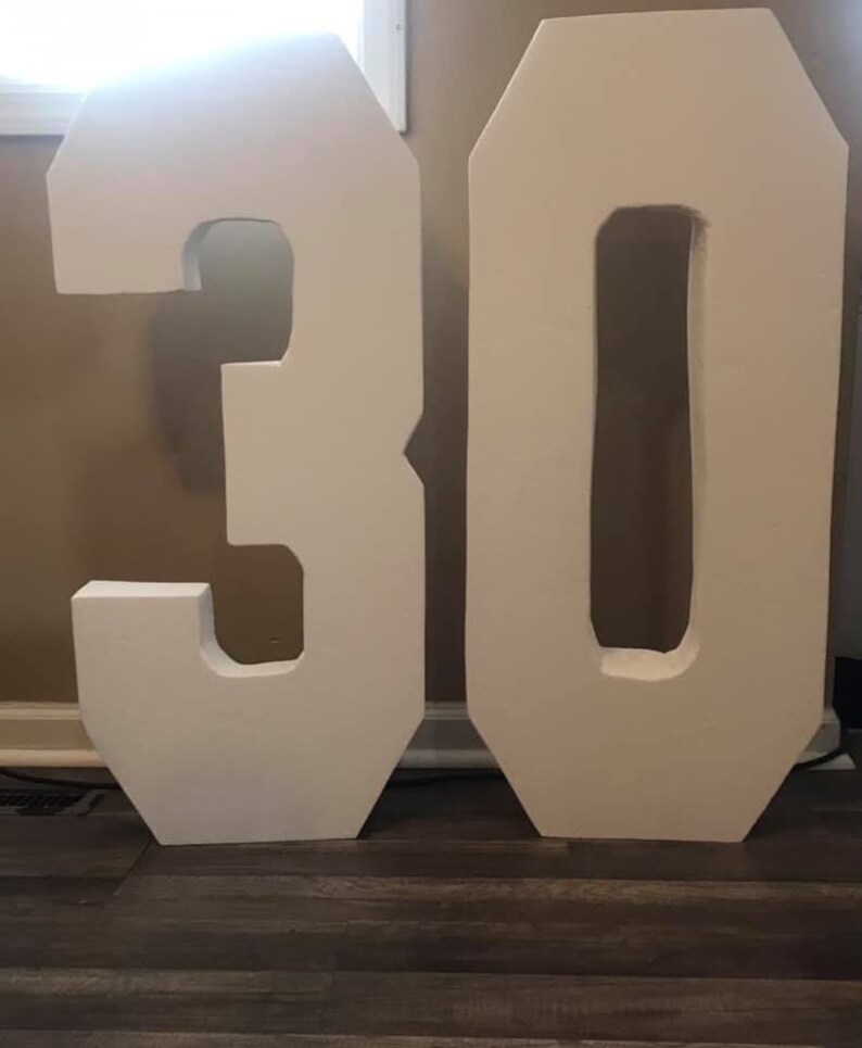 3ft All Numbers 0 9 Bundle large Foam Number Templates marquee Etsy