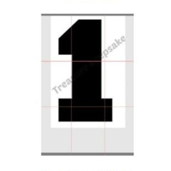 Number 1 Template - Etsy