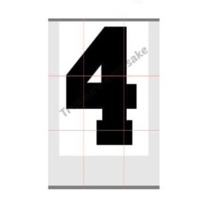 Number 4/digital Download Template/ PDF Files/ Instant | Etsy