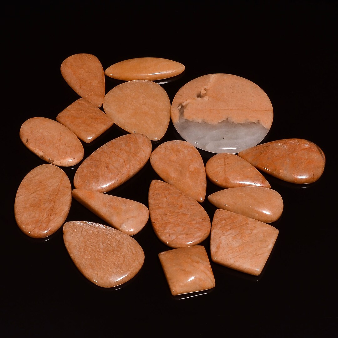 Top Grade 100 % Natural Peach Amazonite Loose Lot Shape Loose Gemstone ...