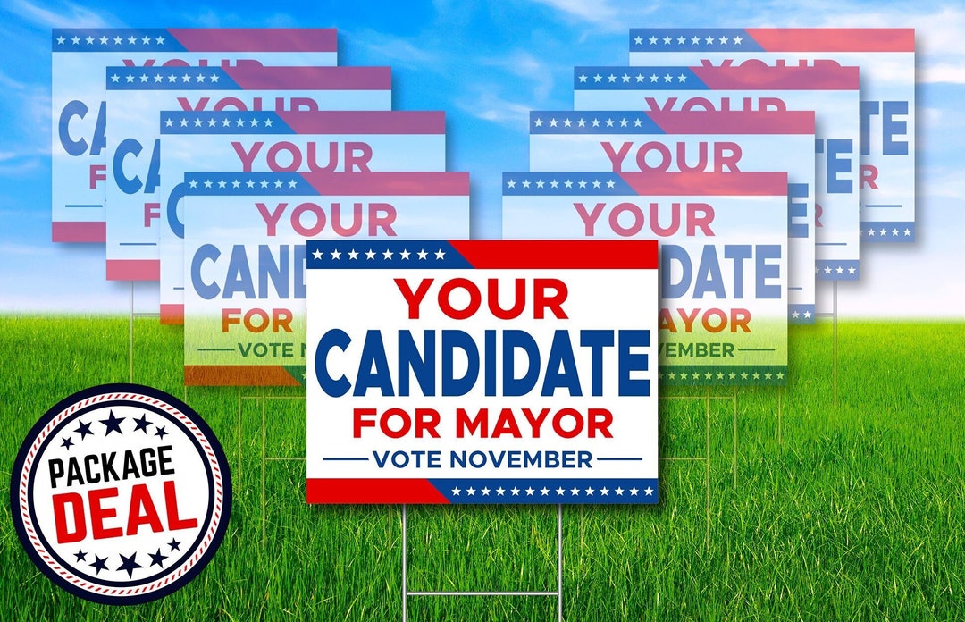 Custom Political Sign, Election Signs, Political Yard Sign | Election ...