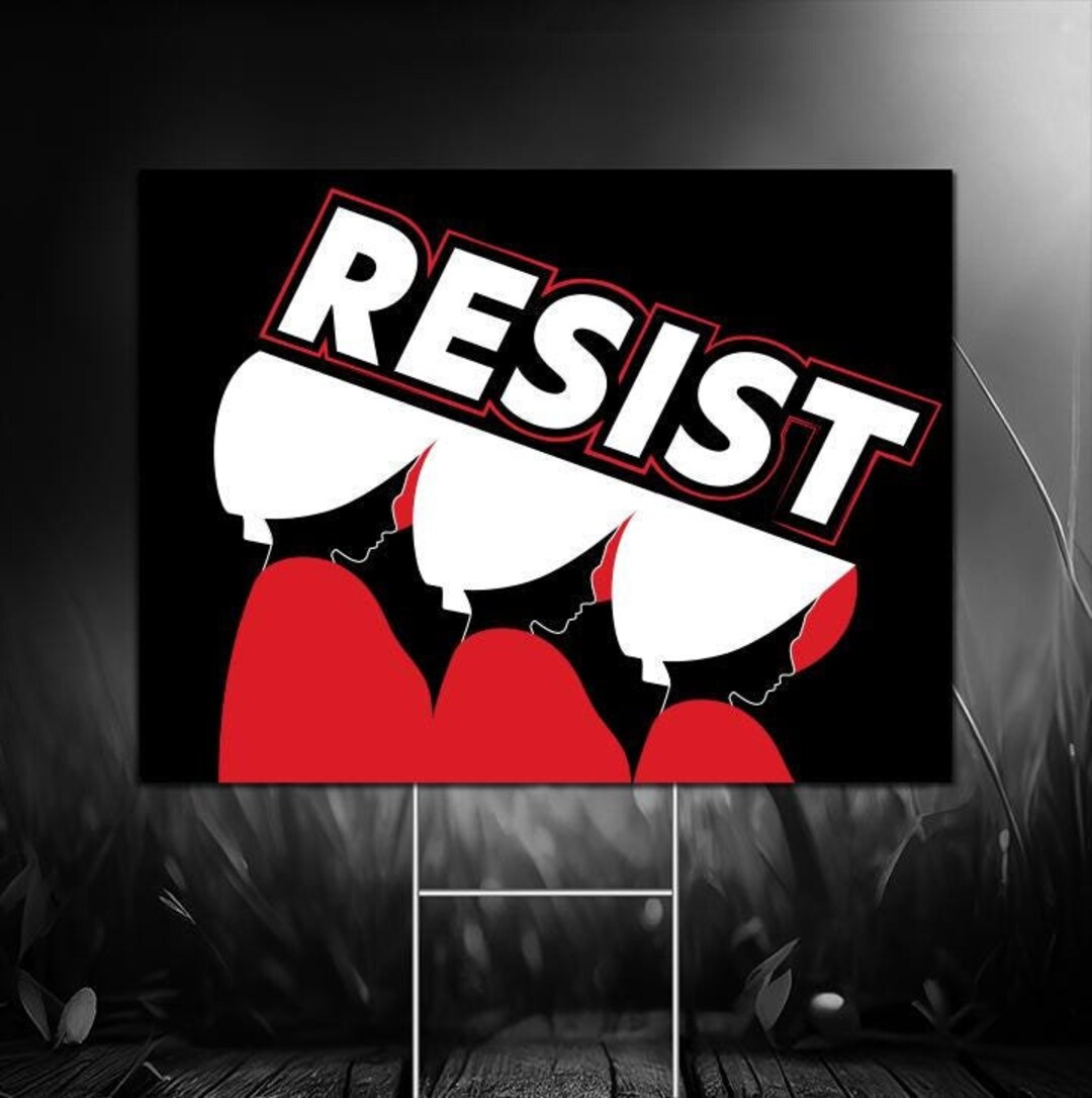 Resist Yard Sign | Resist Persist Sign | Resistance - Etsy