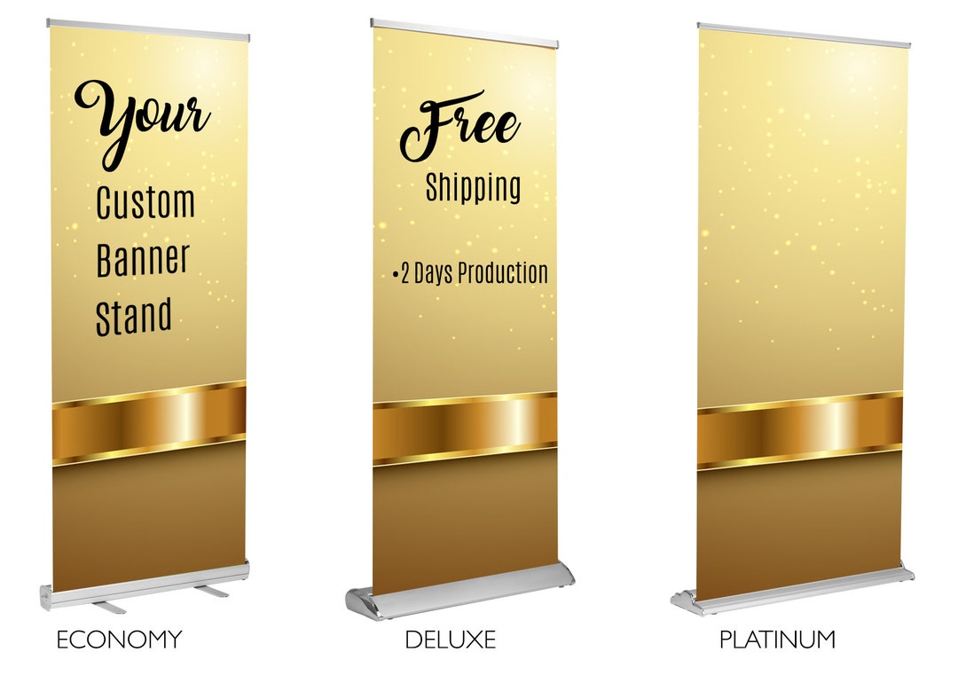 Retractable Banner Stand, Pop up Banner, Custom Banner - Etsy