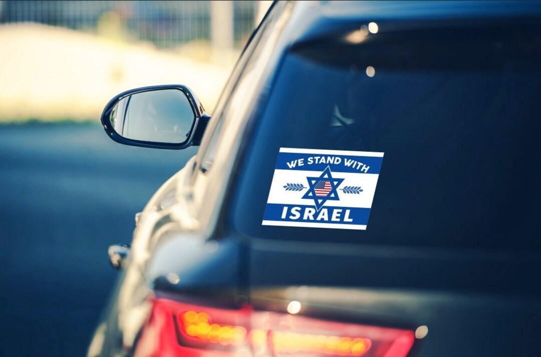 We Stand With Israel Sticker | Support Israel Sticker - Etsy