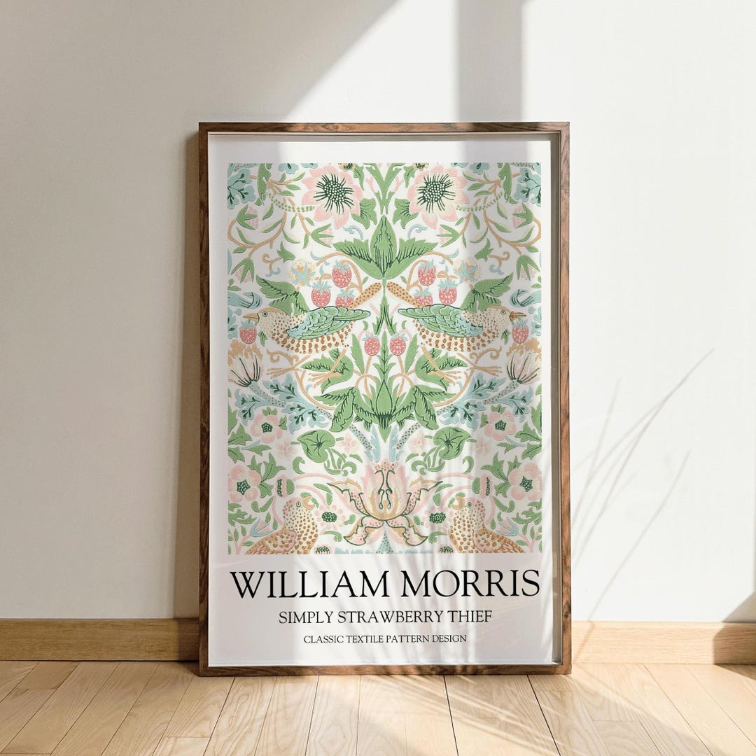 William Morris Simply Strawberry Thief, William Morris Wall Art ...