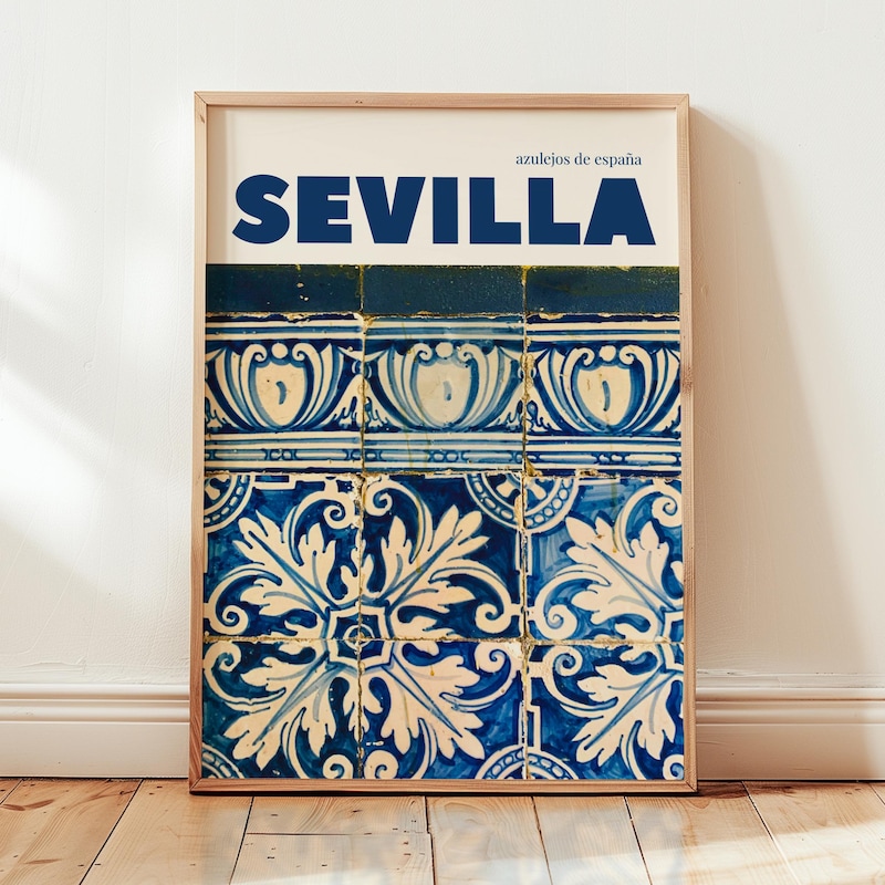 Seville Spain Tile Wall Art - Etsy UK