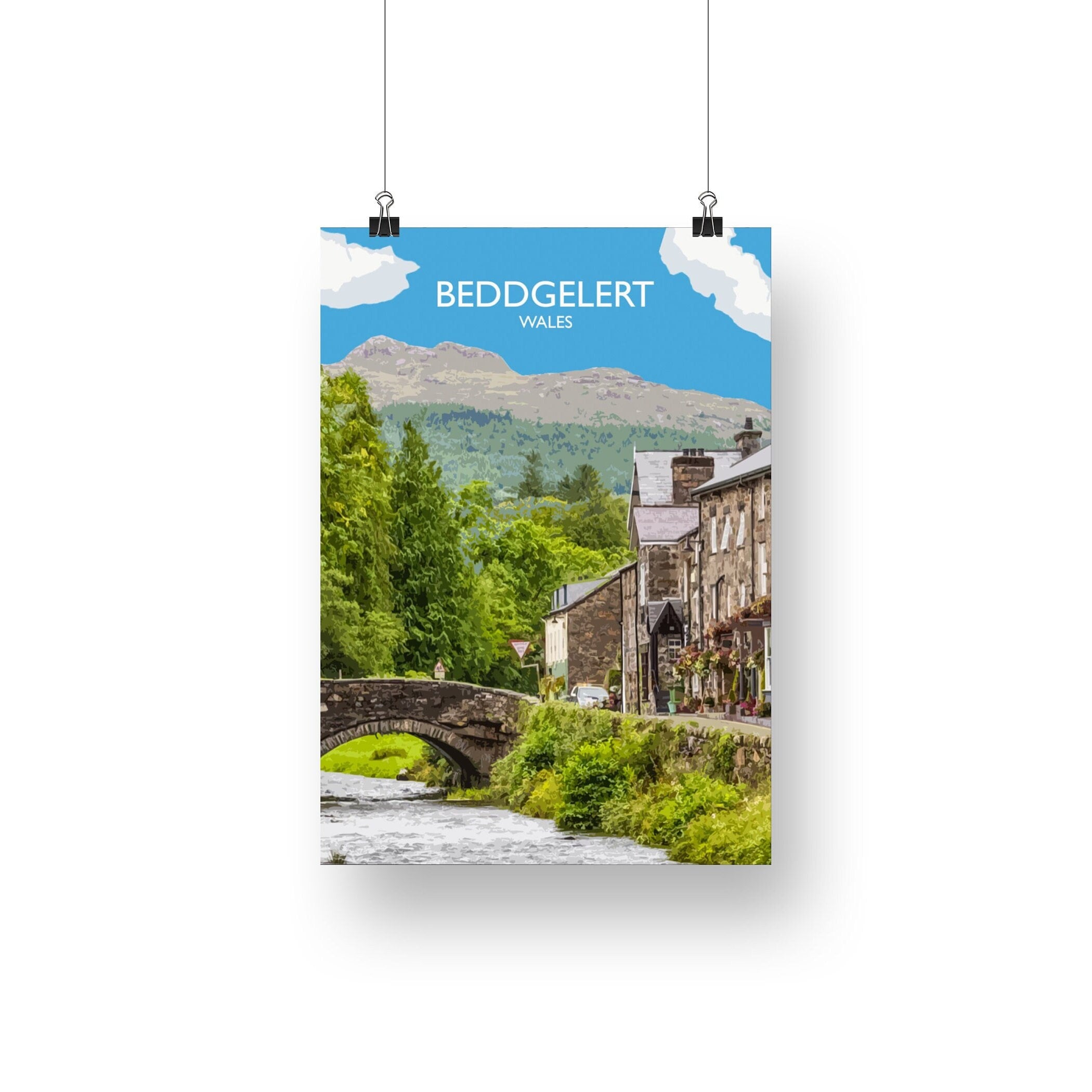Beddgelert Wales, Beddgelert Poster, Beddgelert Snowdonia, Wales Poster ...