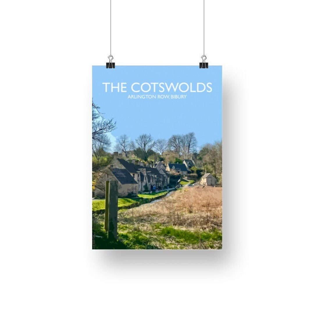 The Cotswolds Poster Bibury Poster Arlington Row Poster - Etsy