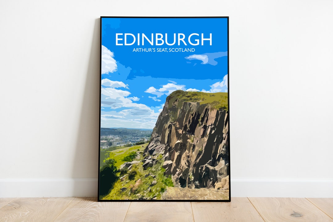 Arthur's Seat Poster, Edinburgh Print, Edinburgh Wall Art, Scotland ...