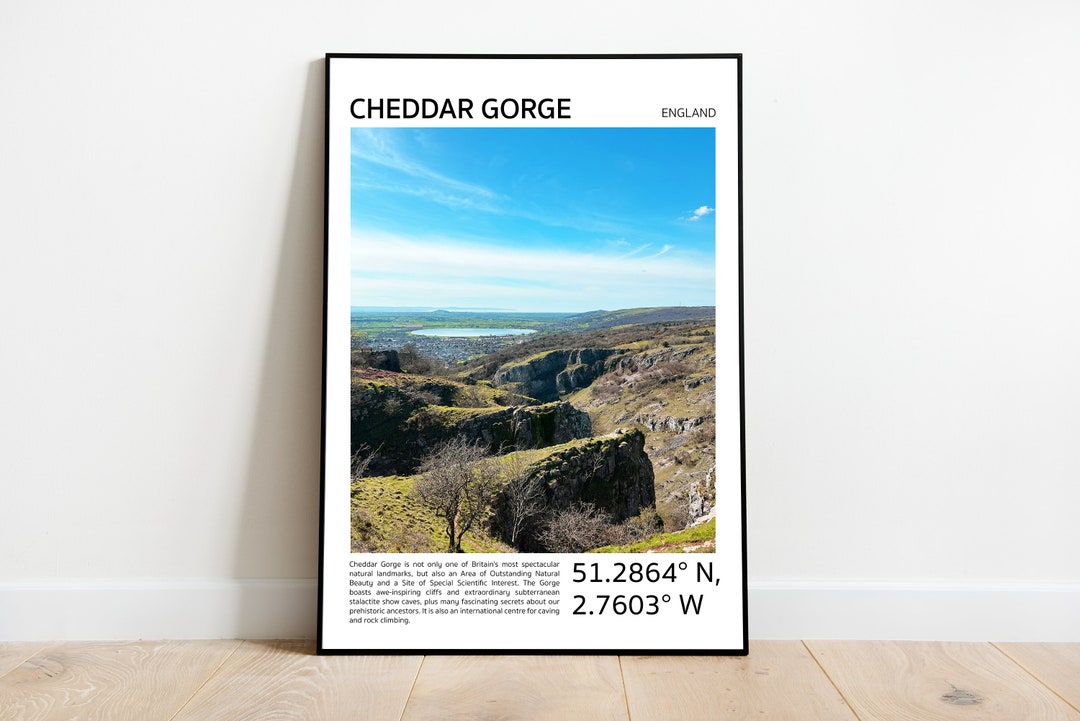 Cheddar Gorge Poster, Cheddar Gorge Print, Cheddar Gorge Photography ...
