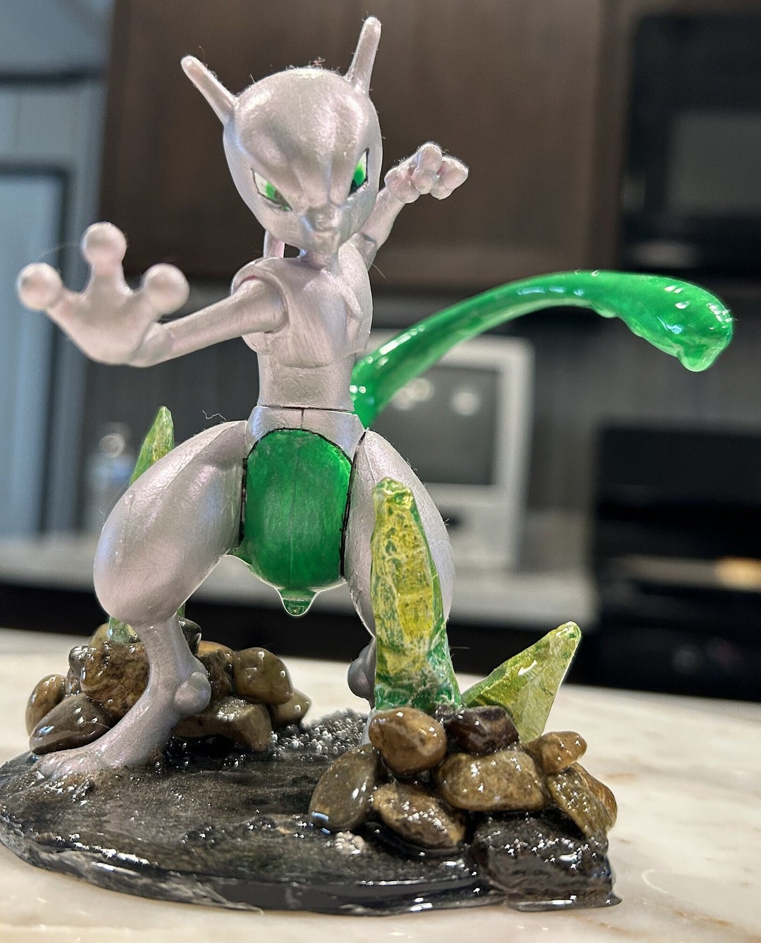 Shiny Mewtwo Figure Display Stand - Etsy