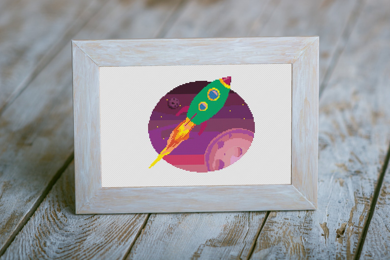 Rocket Cross-stitch Scheme PDF Instant Download to Your Phone or Tablet ...