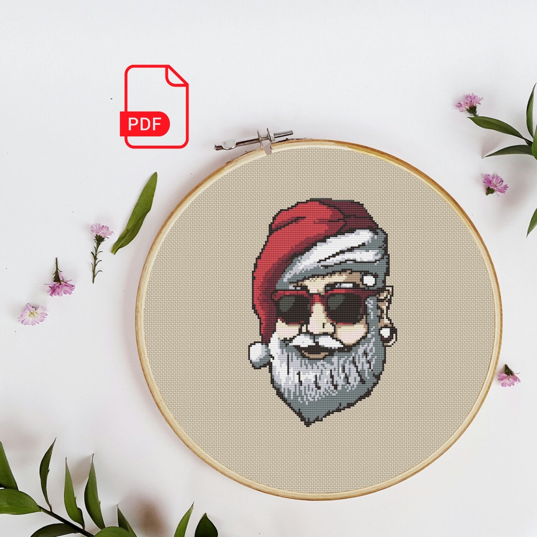 Santa Claus Christmas Cross Stitch Pattern PDF - Etsy