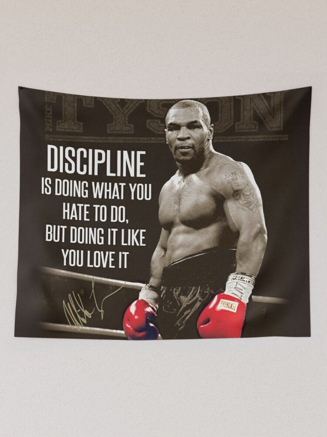 Boxings Vol.01 Poster Tapestry, Boxing Tapestry, Mike Tyson Boxing ...