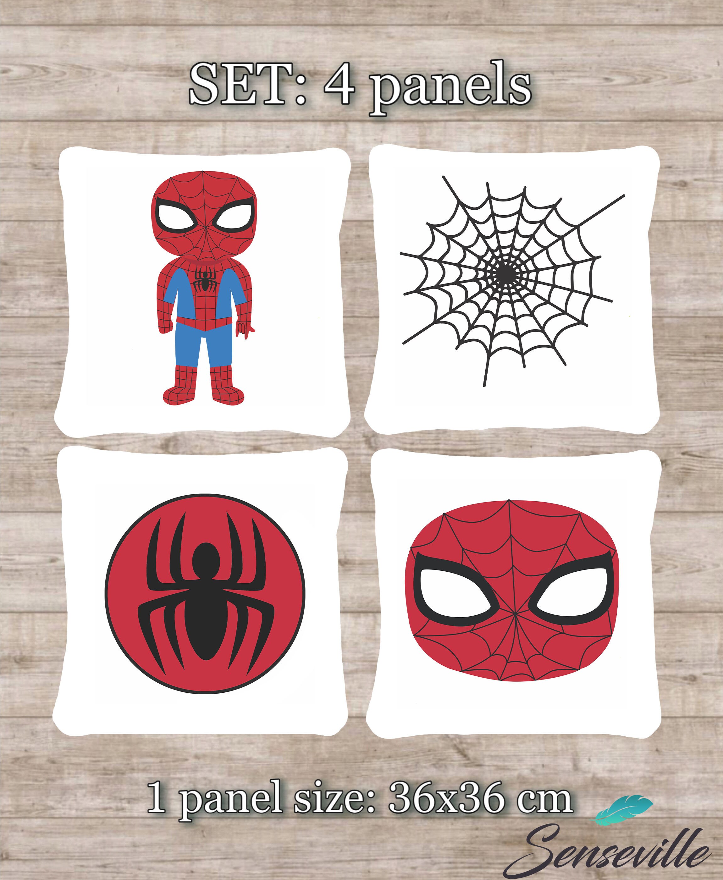 Baby Spiderman Fabric Panel Eco Cotton Fabric Panel For Boy | Etsy