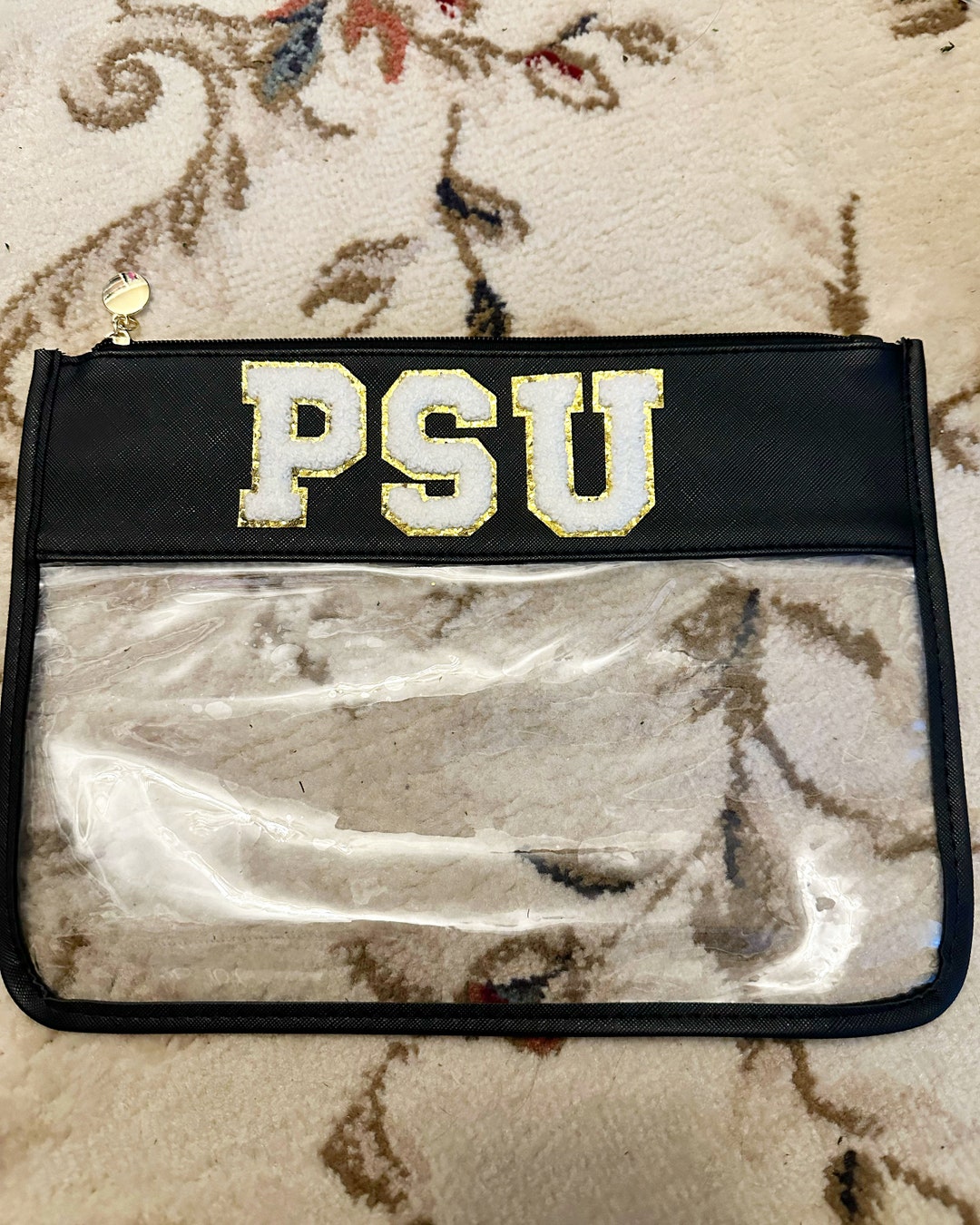 Black Custom Preppy Clear Pouch - Etsy