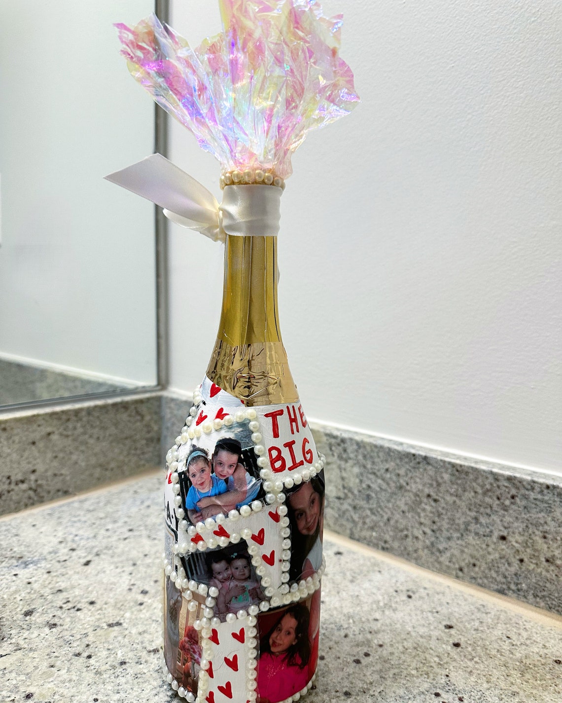 Photo Collage Custom Bling Bottle - Etsy