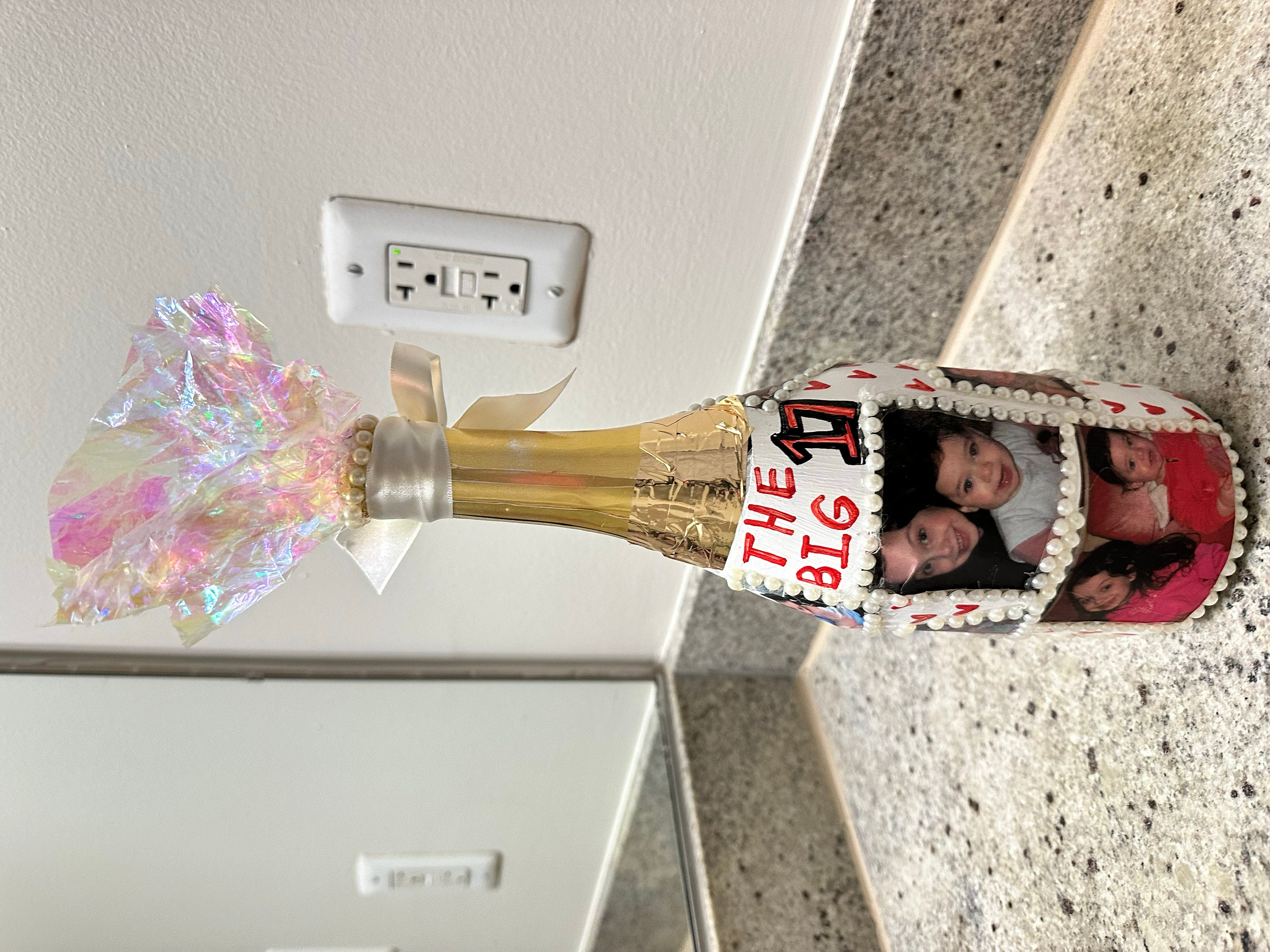 Photo Collage Custom Bling Bottle - Etsy