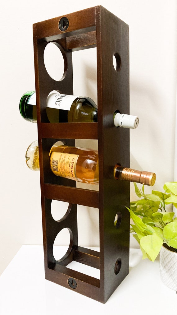 Countertop Wine Rack Wine Display Wedding Gift Wood and Epoxy Christmas ...