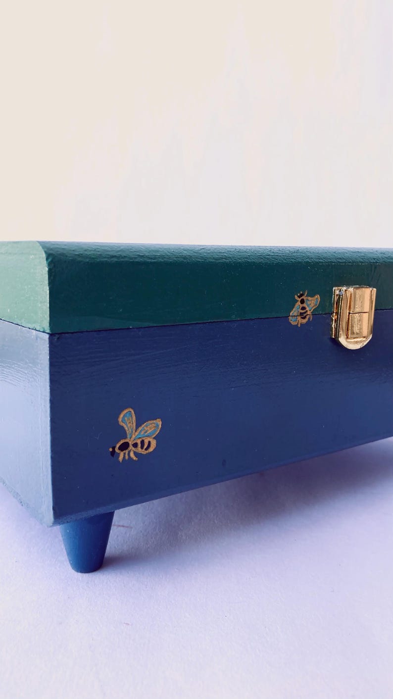 Honey Bee Design Wooden Jewelry Box ,wooden Jewelry Box With Storage ...