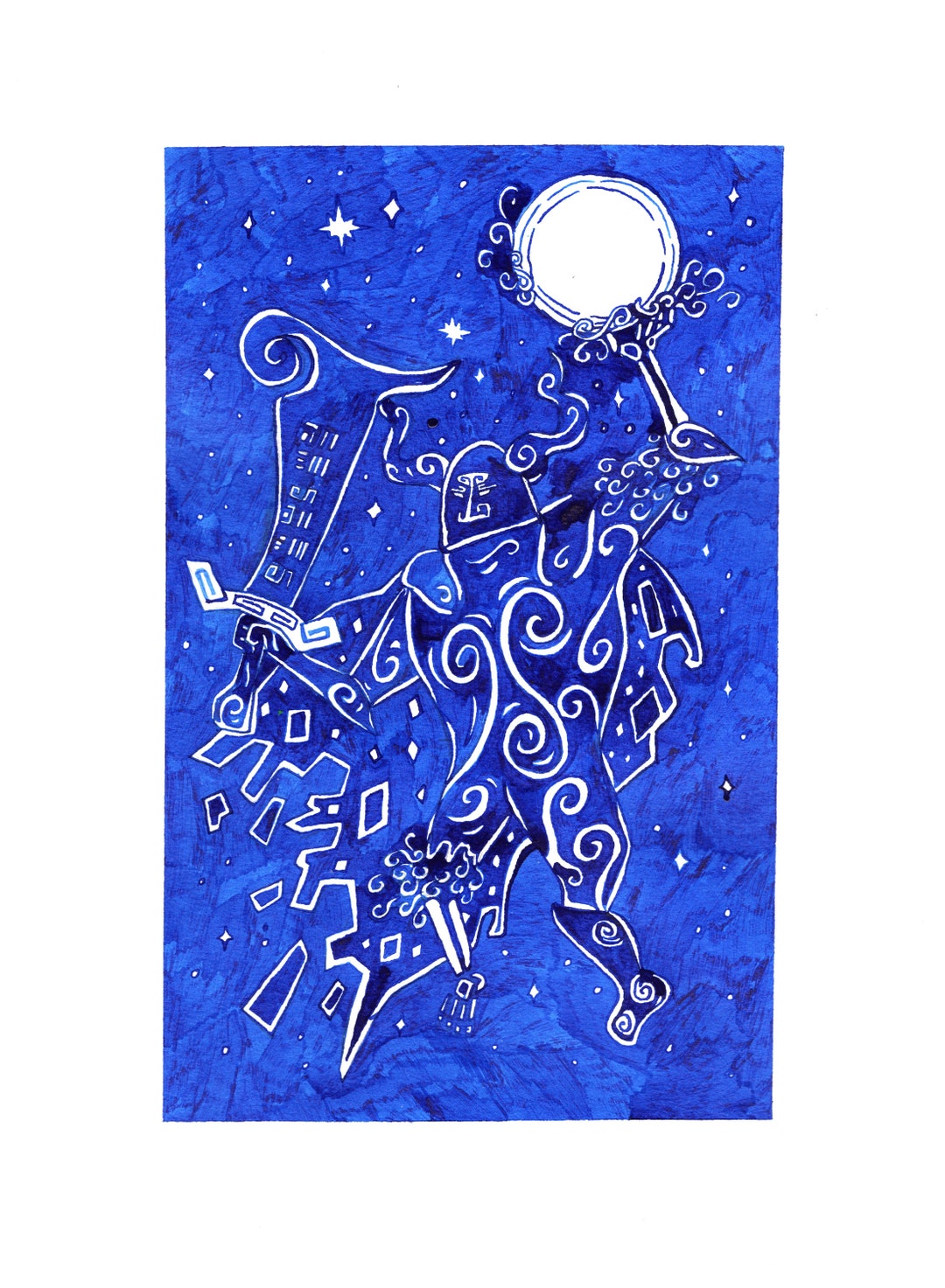 Legend of Zelda Wind Waker Digital Ink on Paper Print Video Game Gift ...