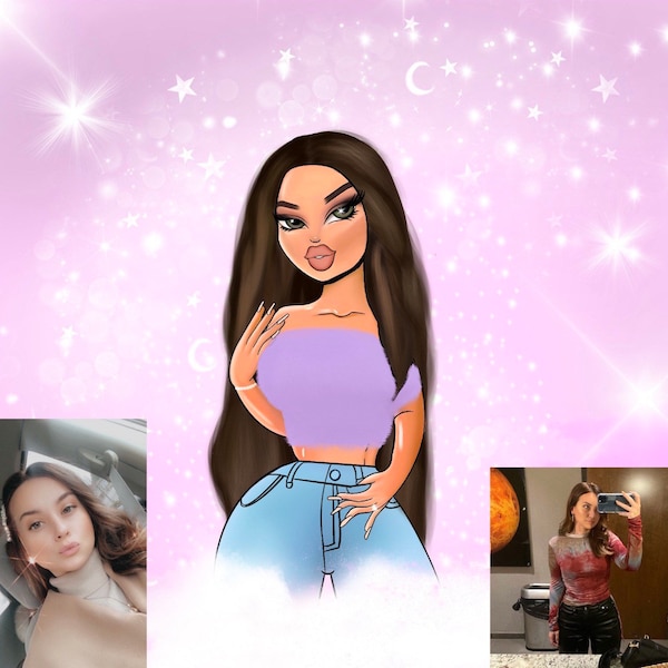 Custom Bratz Cartoon - Etsy