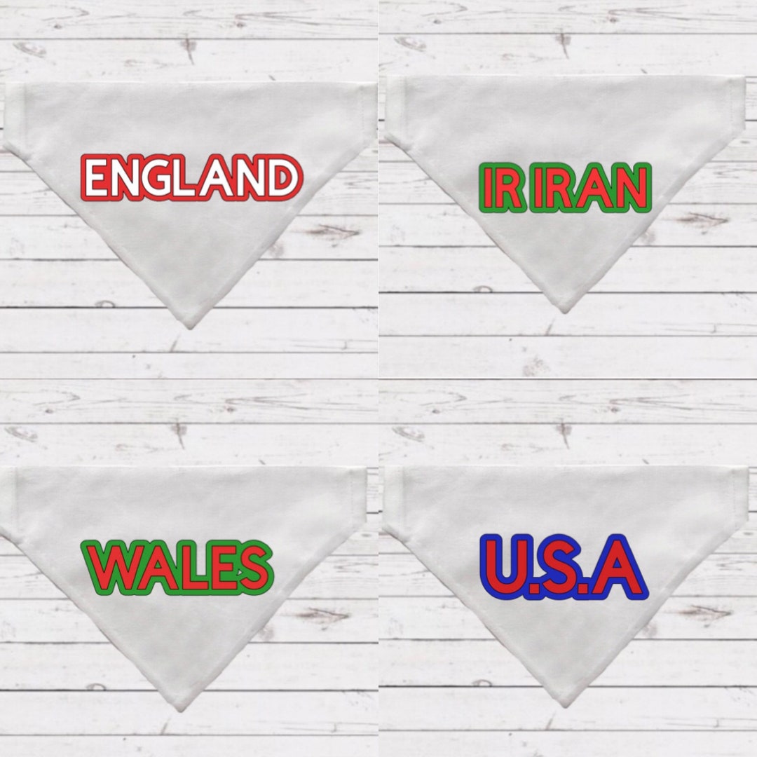 World Cup Bandana Football Dog Bandana Sweepstake Football Teams FIFA ...