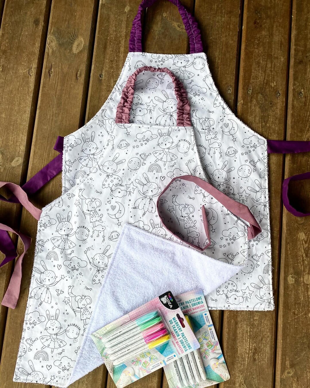 Apron for Kids, Colouring Apron, Kitchen Tools for Kids, Birthday Gift ...