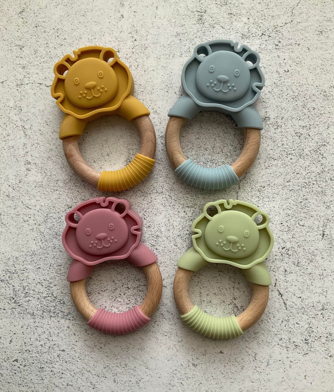 Personalized Baby Teether, Engraved Teether, Food Grade Silicone Lion ...