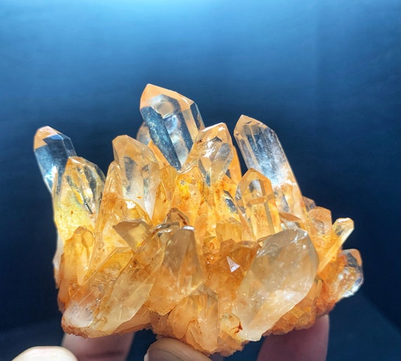 White yellow crystal sparkling crystal clear display | Etsy