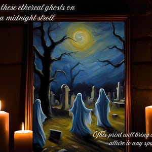 Ethereal Ghost Printable Art | Ghost Oil Painting Printable | Spooky ...